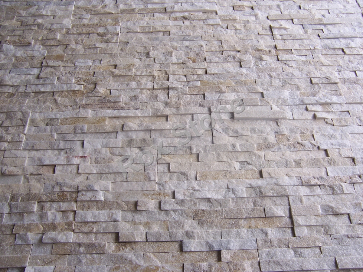 Beige White Quartzite Natural stone install,golden white quartzite wall ...