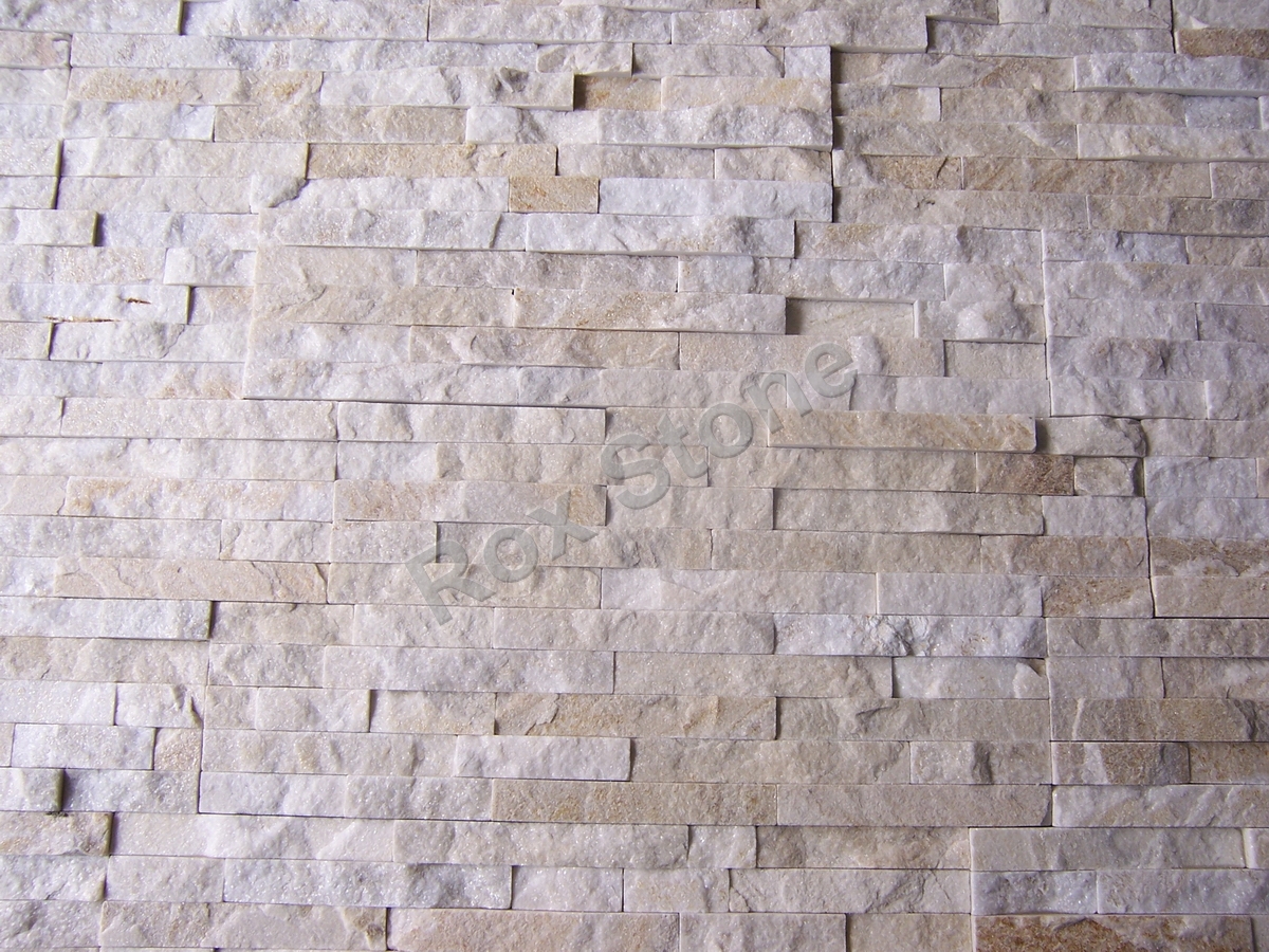 Beige White Quartzite Natural stone install,golden white quartzite wall ...
