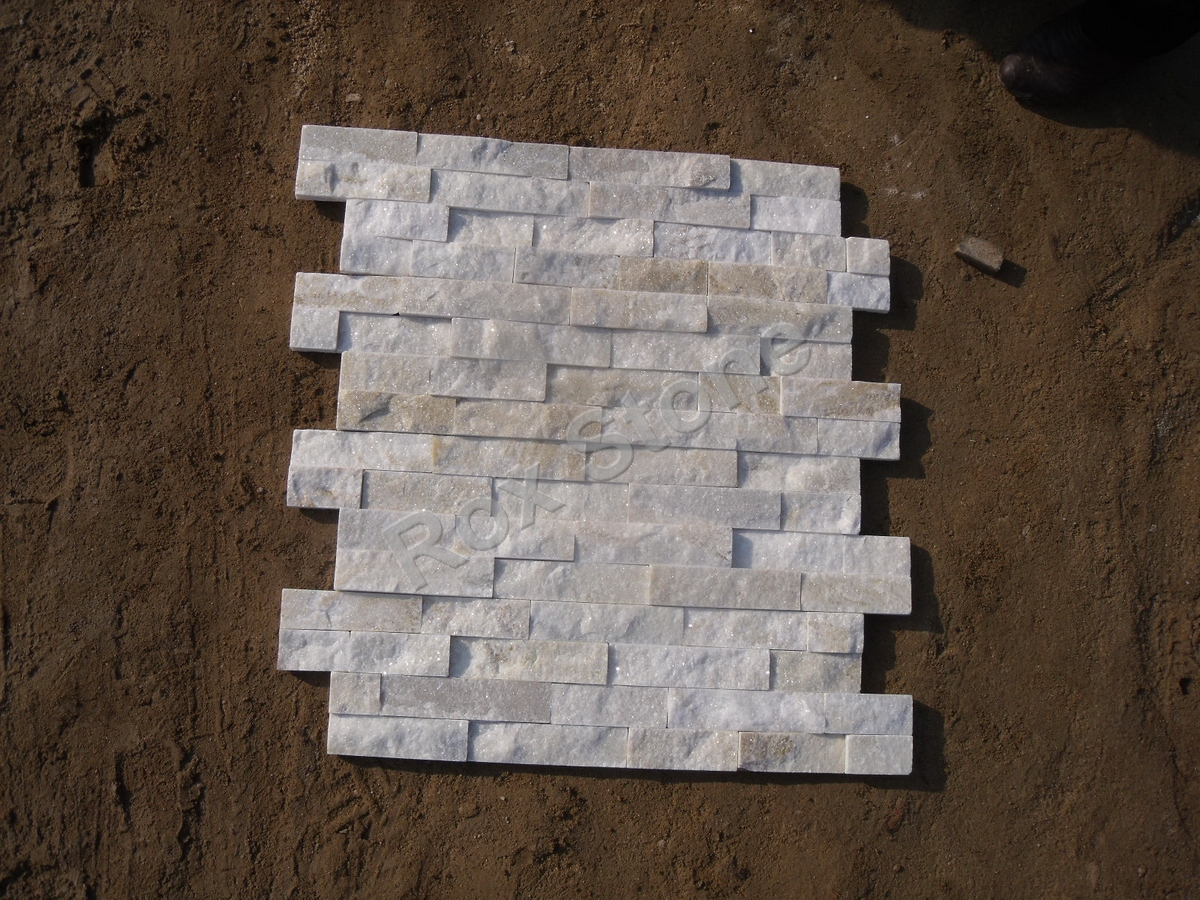 Interlock Z and S shape Beige White Quartzite Natural stone Manfacturer ...